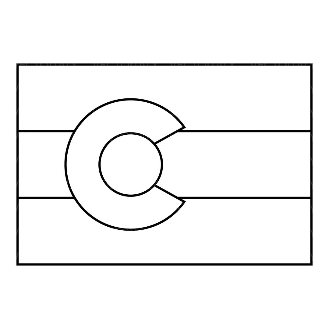 Colorado Flag Outline SVG File | CO State Flag Transparent C | Vector ...
