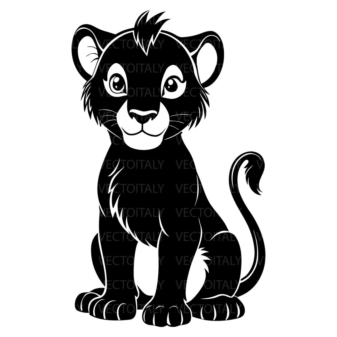 Cute Lion Cub Svg, Cartoon Lion Svg, Lion Png, Cute Lion Clipart, Cute ...