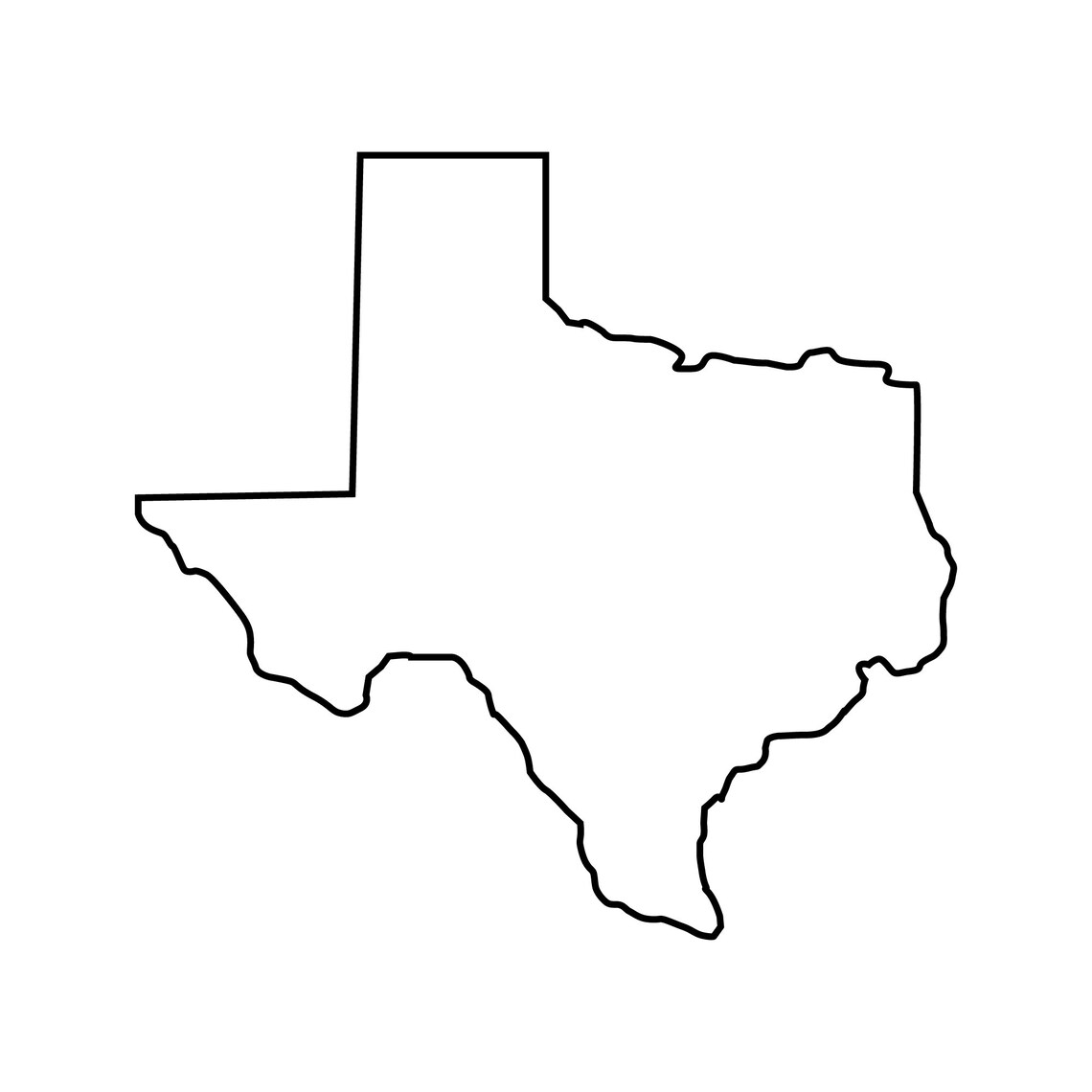 Texas State Map SVG Files, United States of America Vector Files, Texas ...