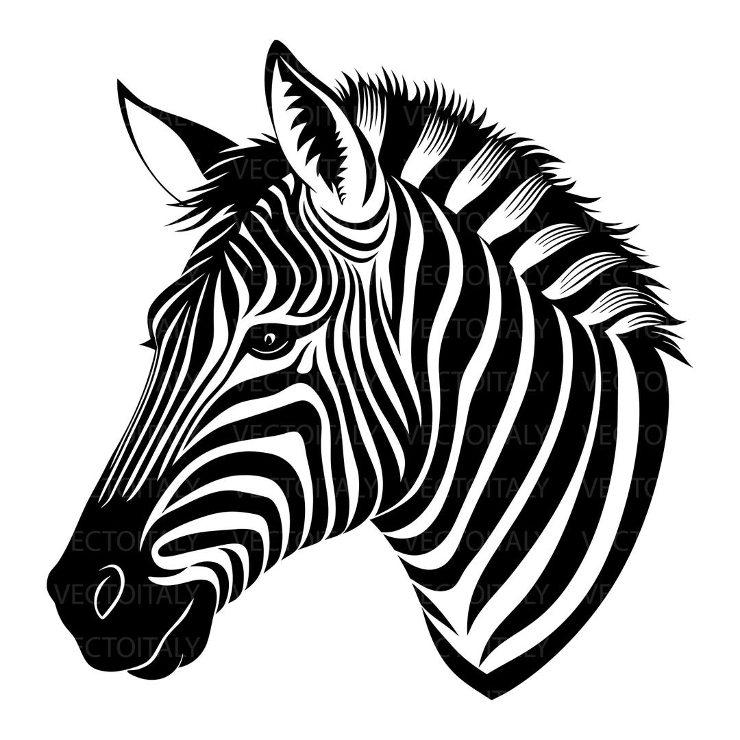 Zebra Head Design | Svg Png Eps Pdf | Vector Graphics Design Cut Print ...