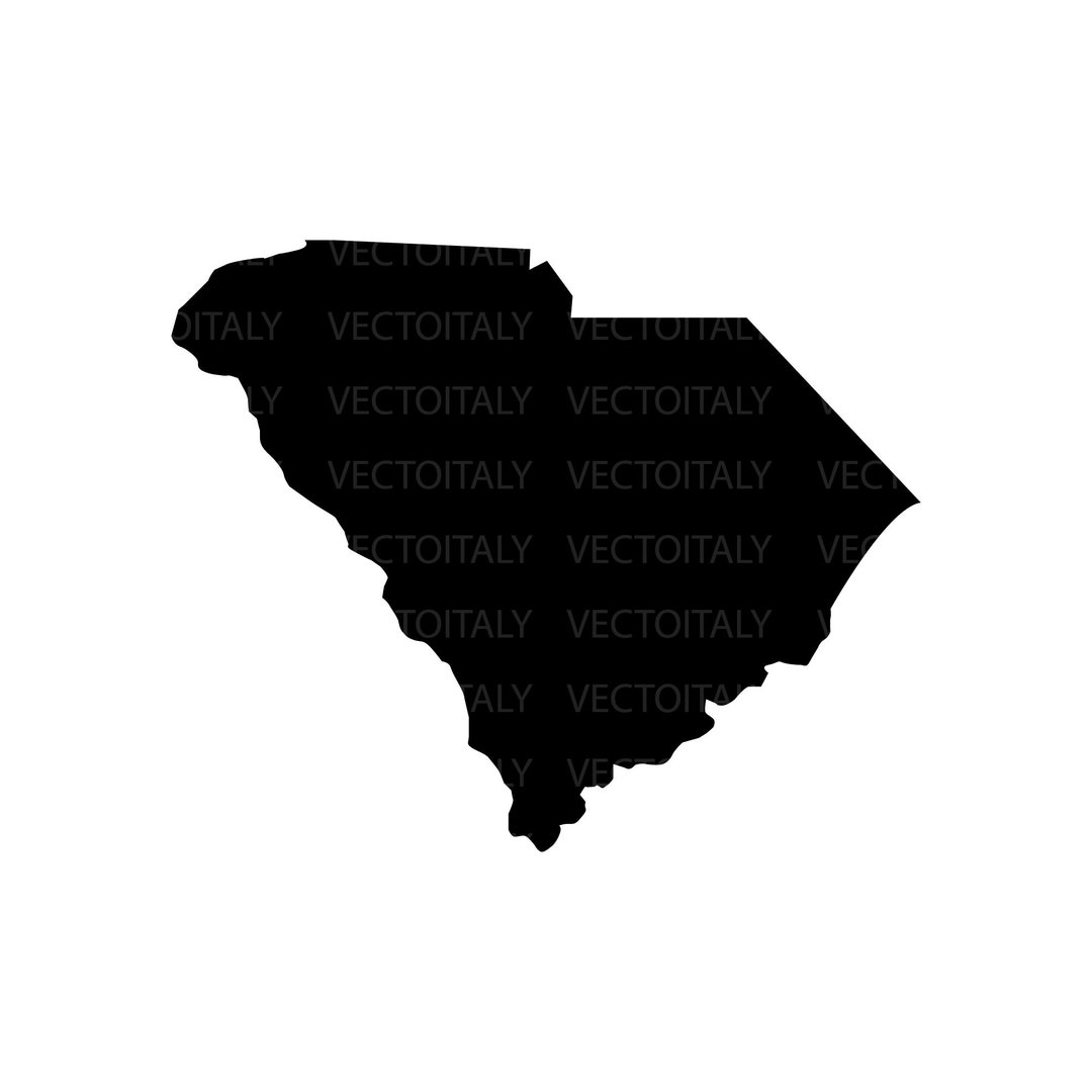 South Carolina State SVG Files, South Carolina Silhouette Cut Files ...