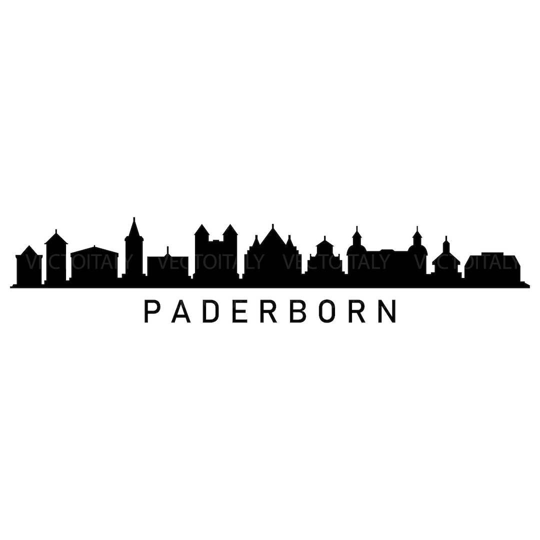 Paderborn Skyline Illustrated in Vector and Available in SVG, PDF, Eps ...