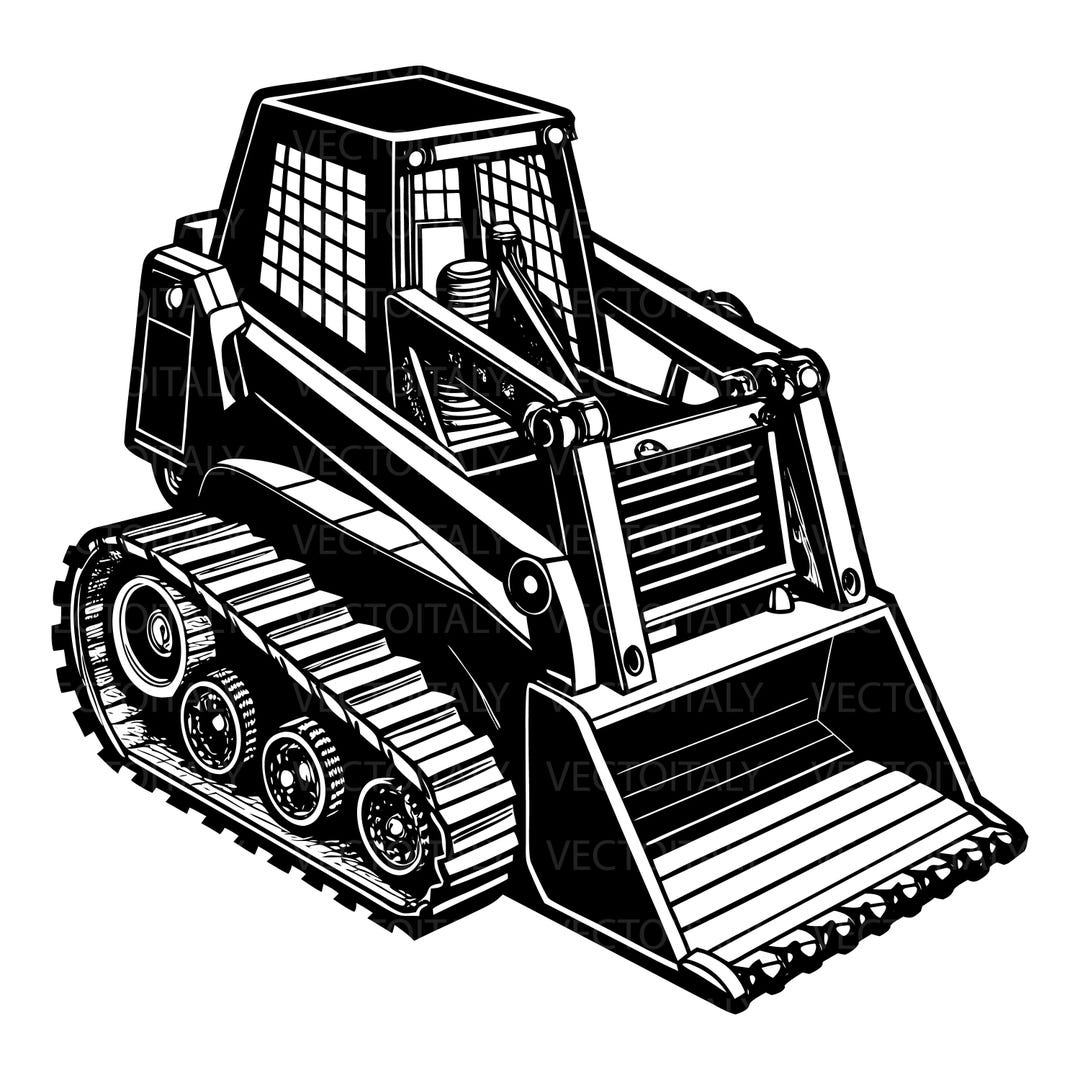 Track Skid Steer Svg, Track Skid Steer Svg, Heavy Equipment Svg, Track ...