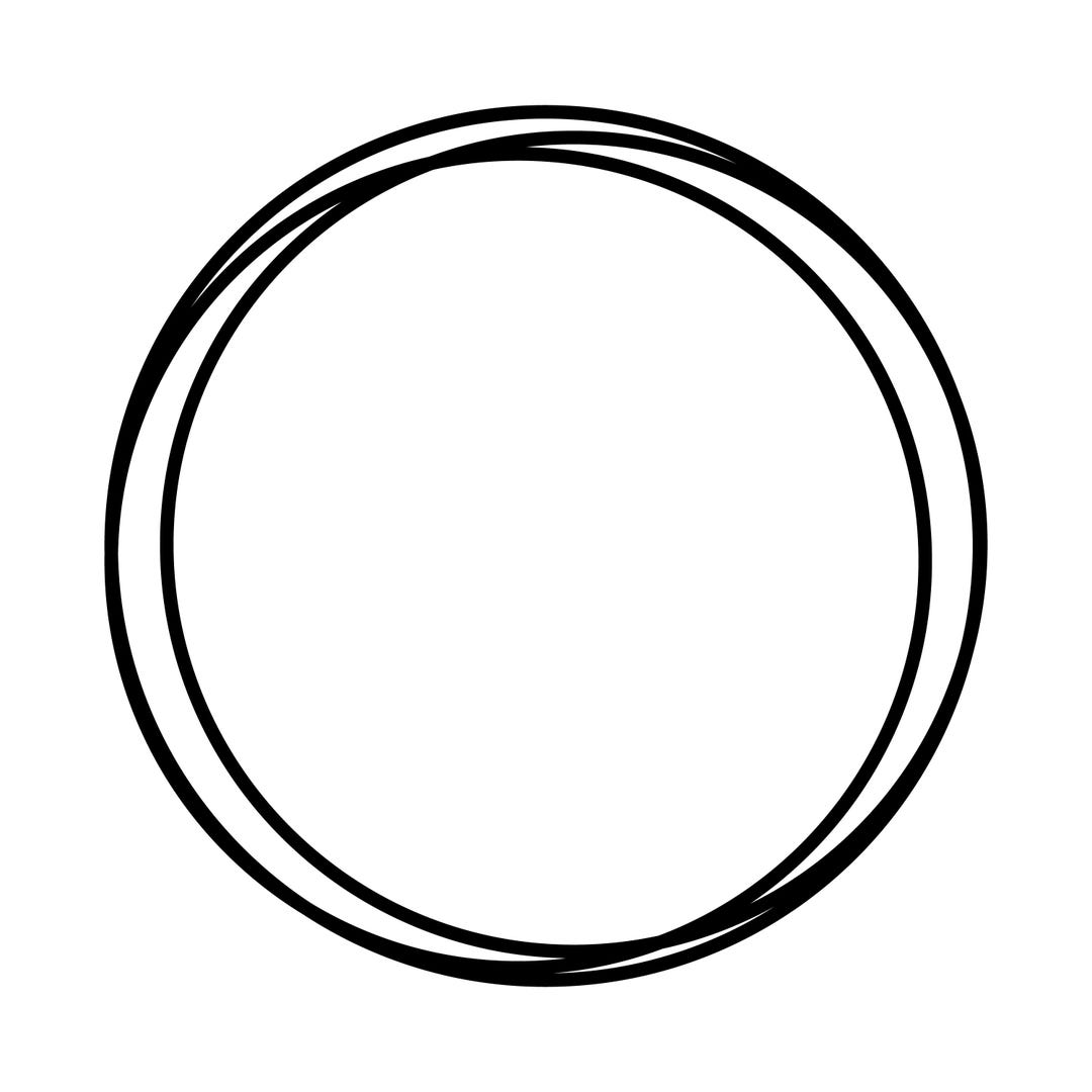 Scribble Circle Frame, Sketch Frame Vector Cut File for Cricut ...