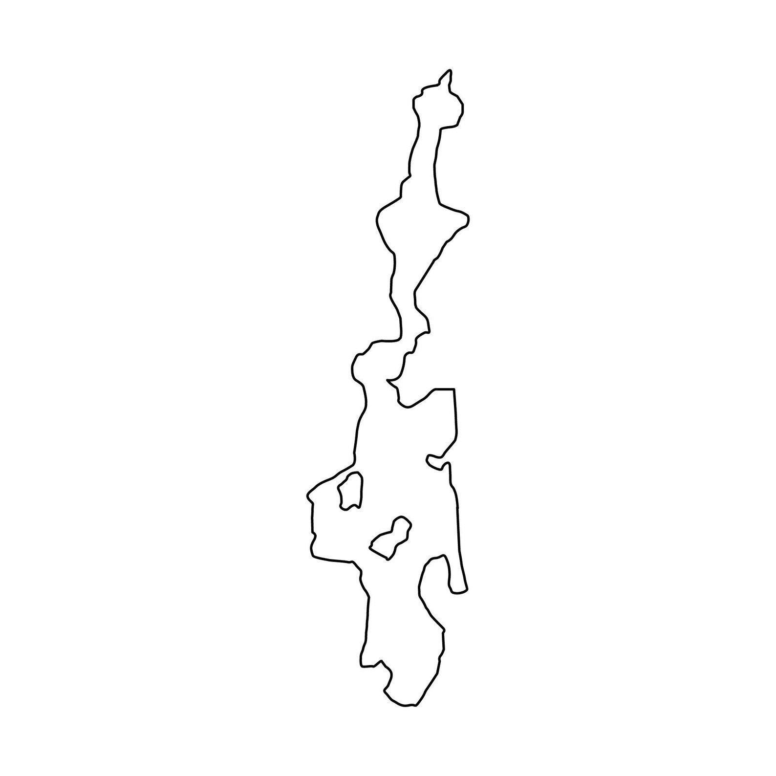 Priest Lake Idaho Map Outline Instant Download Jpeg Png SVG PDF EPS ...