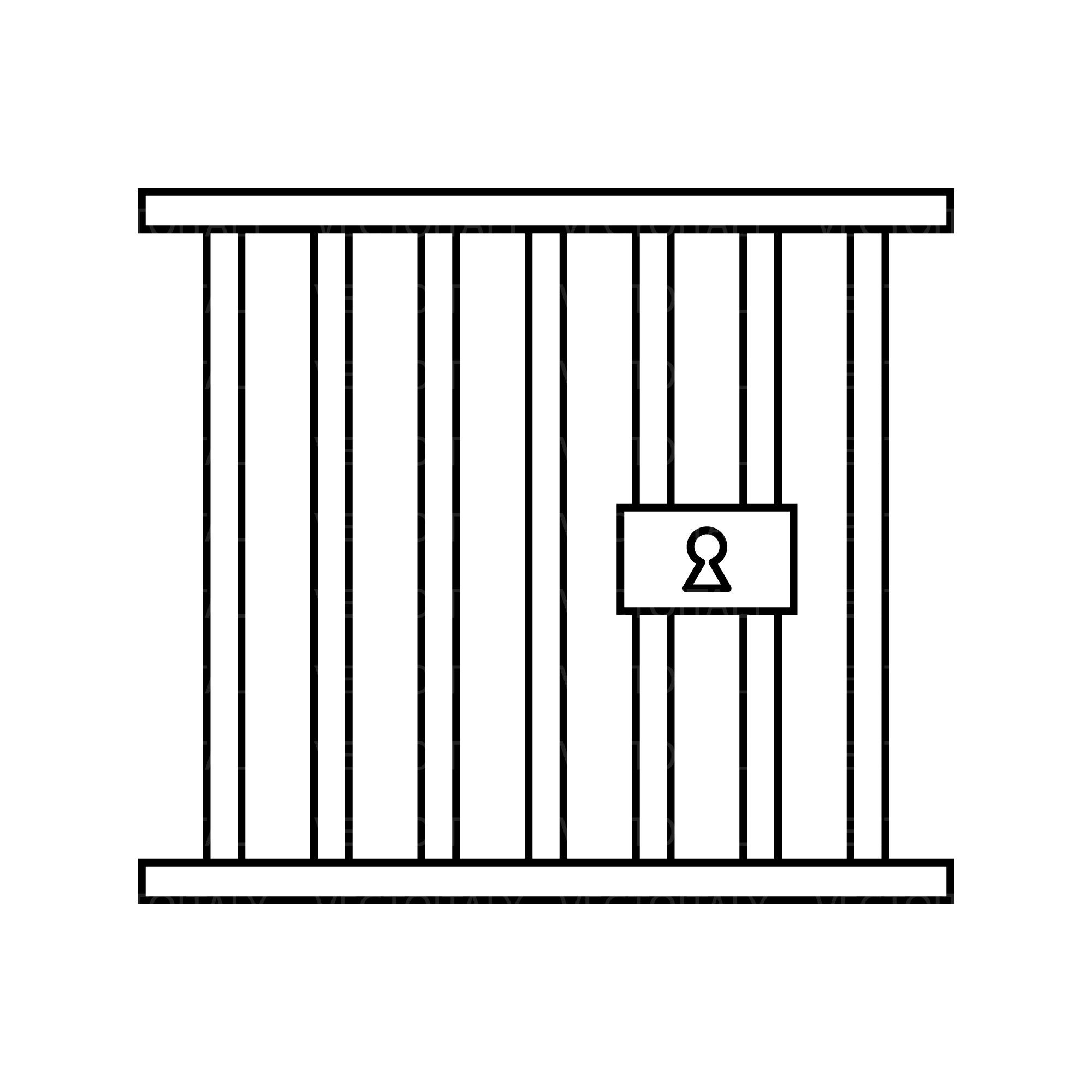 Jail Svg, Prison Svg, Lockup Svg, Slammer Svg, Jail Cell Svg ...