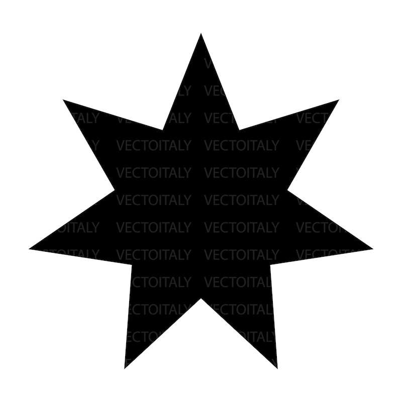 Seven Pointed Star - Etsy
