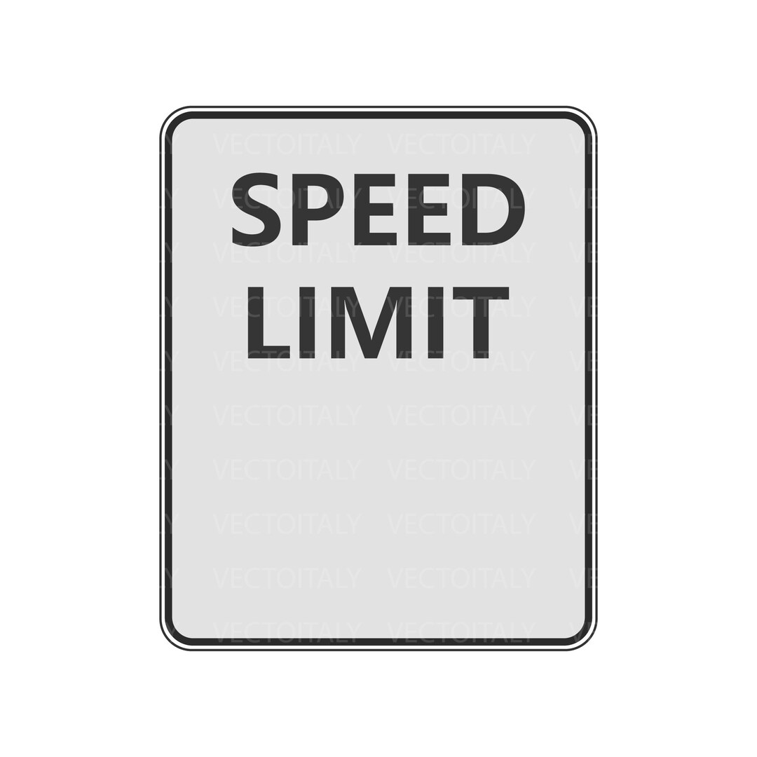 Blank MPH Speed Limit Sign Svg, Silhouette Shadow SVG Cut File Svg, Png ...