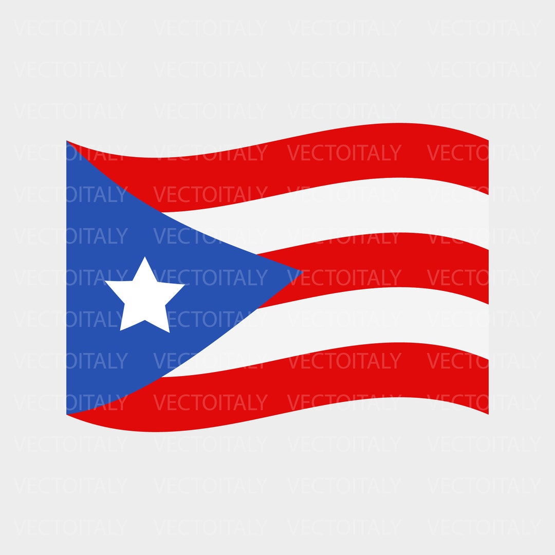 Puerto Rico Flag Illustrated in Vector and Available in SVG, Eps, JPG ...
