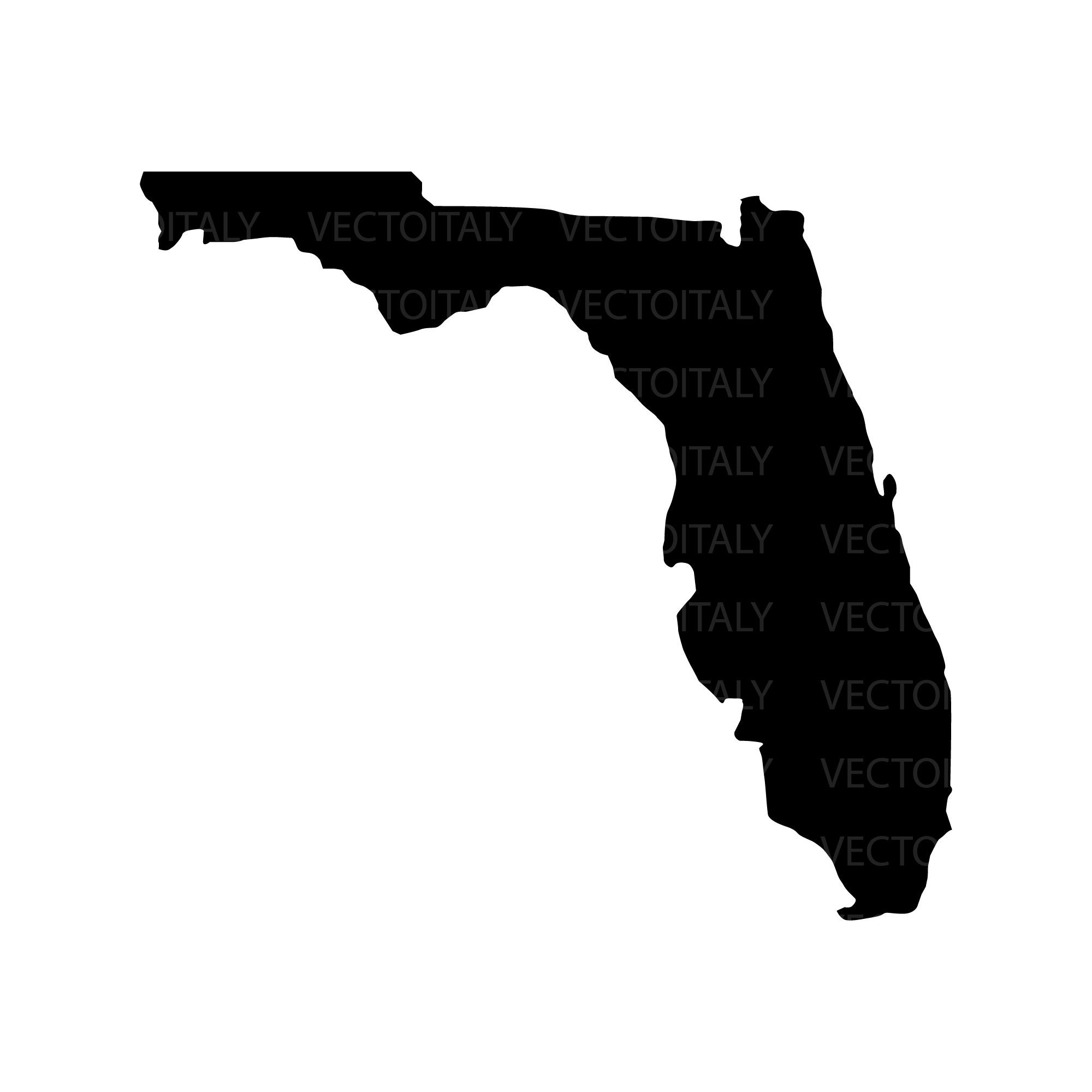 Florida State SVG Files, Florida Silhouette Cut Files, United States of ...