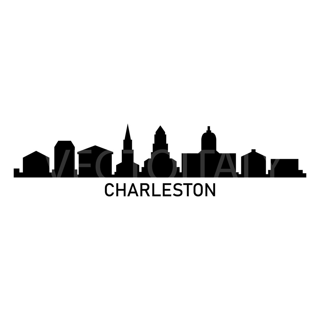 Skyline Charleston Illustrated in Vector and Available in SVG, PDF, Eps ...