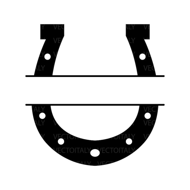 Glitter Horseshoe Svg - Etsy