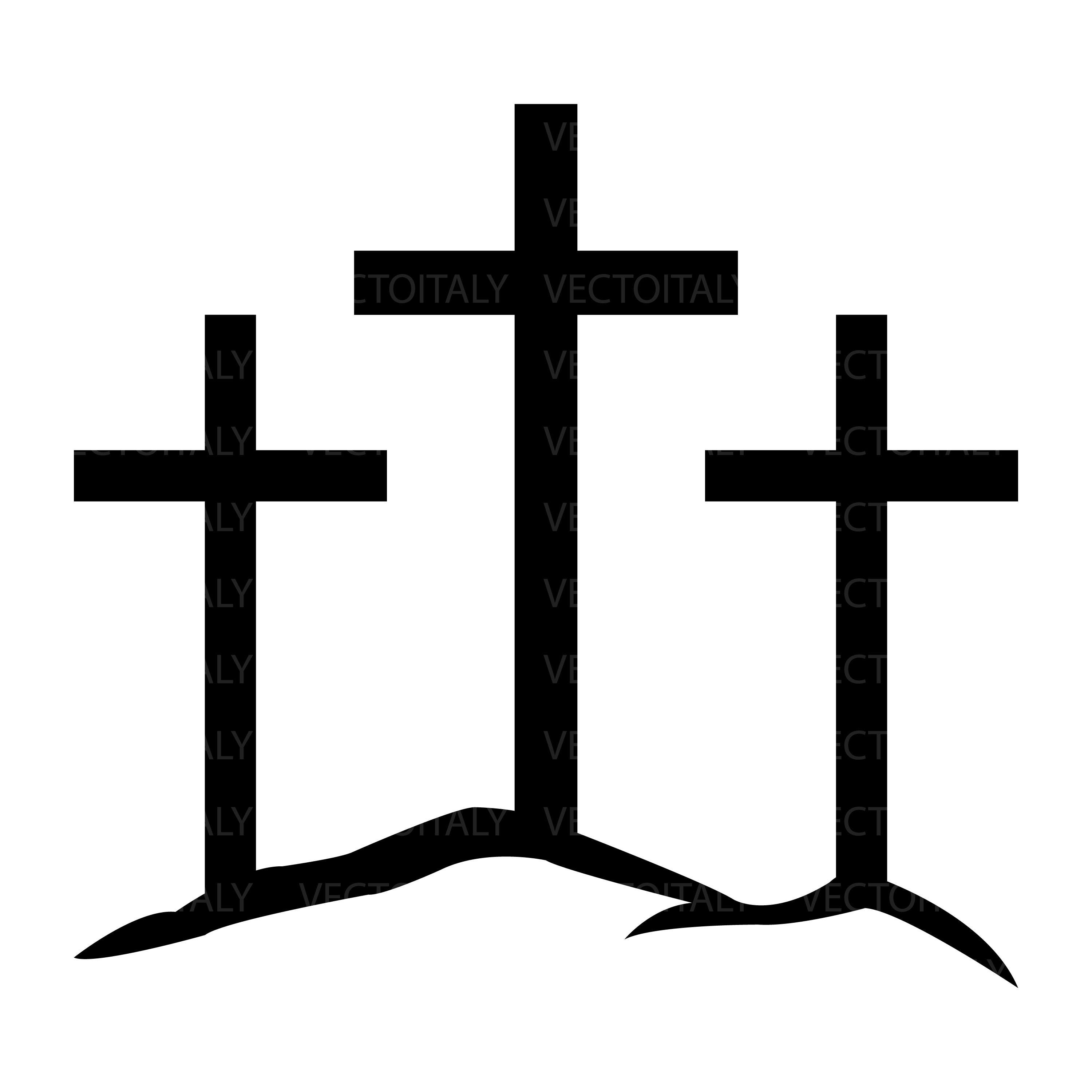 Crosses Svg, 3 Crosses Svg, Calvary Crosses Svg, Cut File for Cricut ...