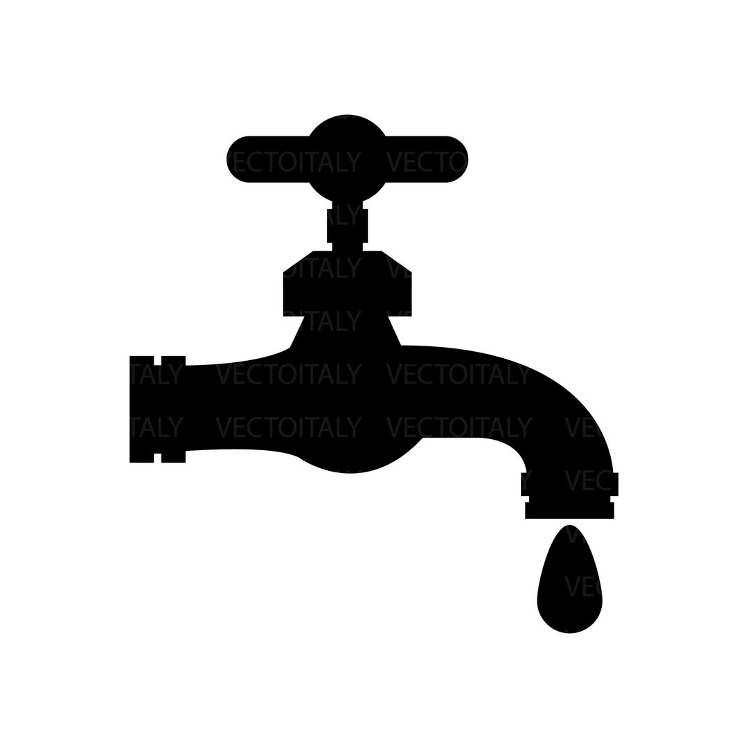 Faucet Illustrated in Vector and Available in SVG, PDF, Eps, Png, JPEG ...