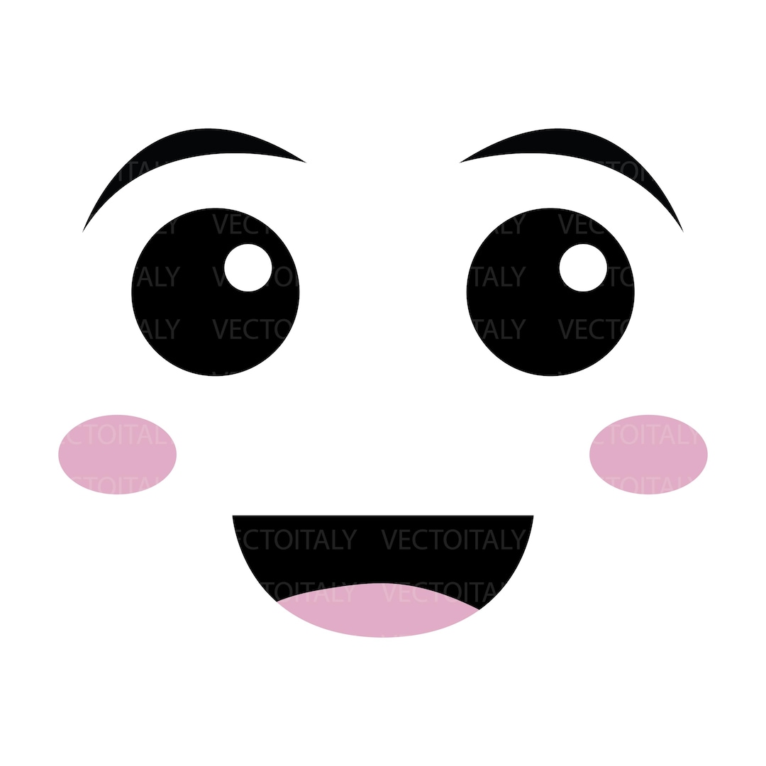 Happy Face SVG | Happy Face Clipart | Happy Face Silhouette Cut File ...