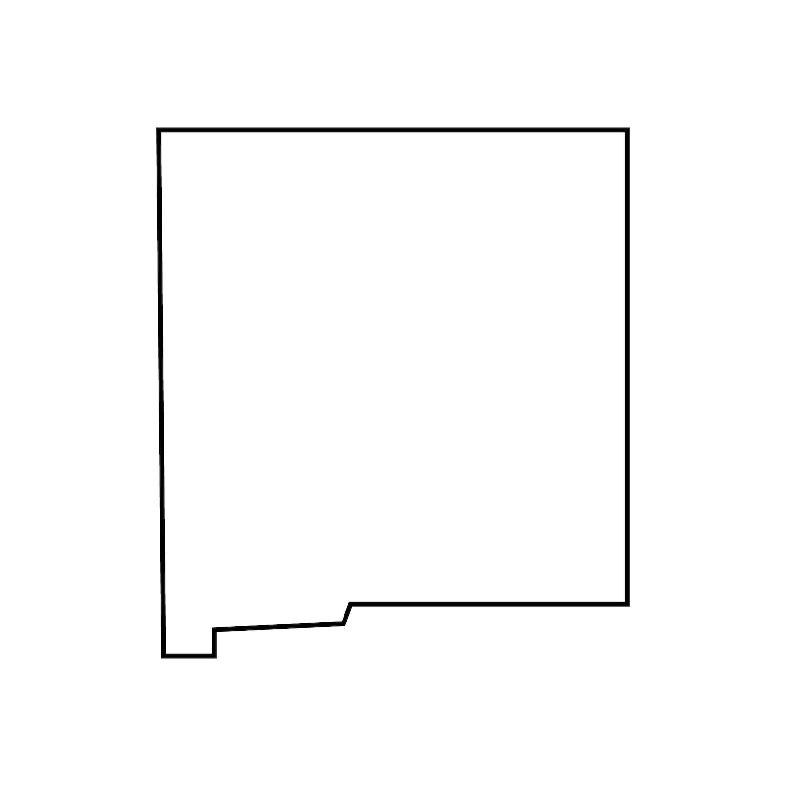 New Mexico Outline SVG Files, New Mexico Cut Files, United States of ...