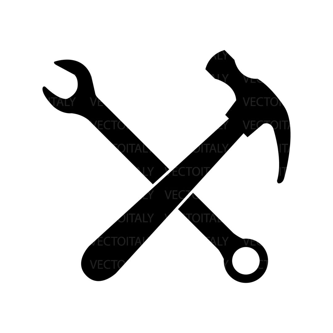 Wrench and Hammer SVG Files, Wrenches SVG Cut Files, Hammer SVG Vector ...