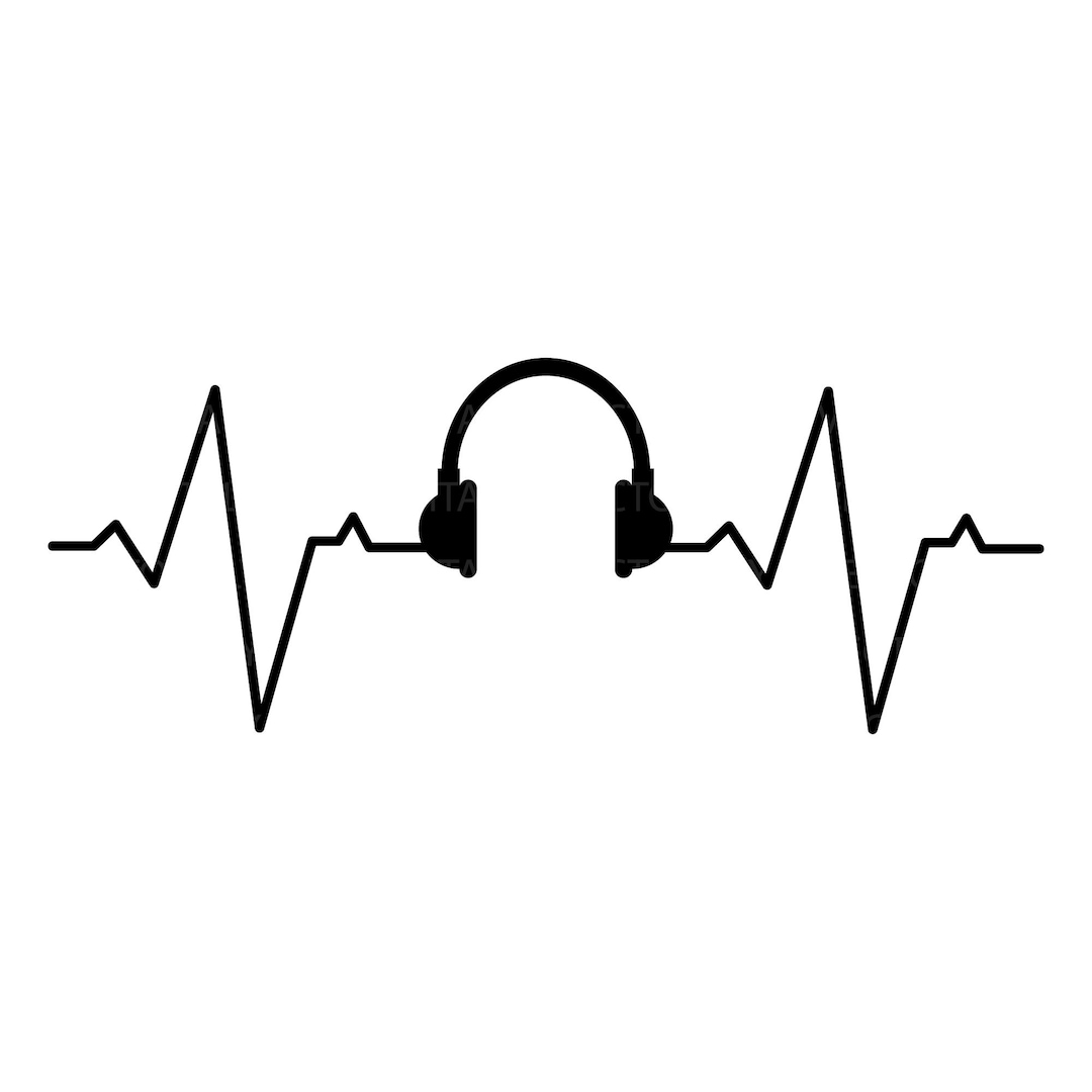 Music Heartbeat SVG, Music SVG, Heartbeat SVG Cut Table Design,svg,pdf ...