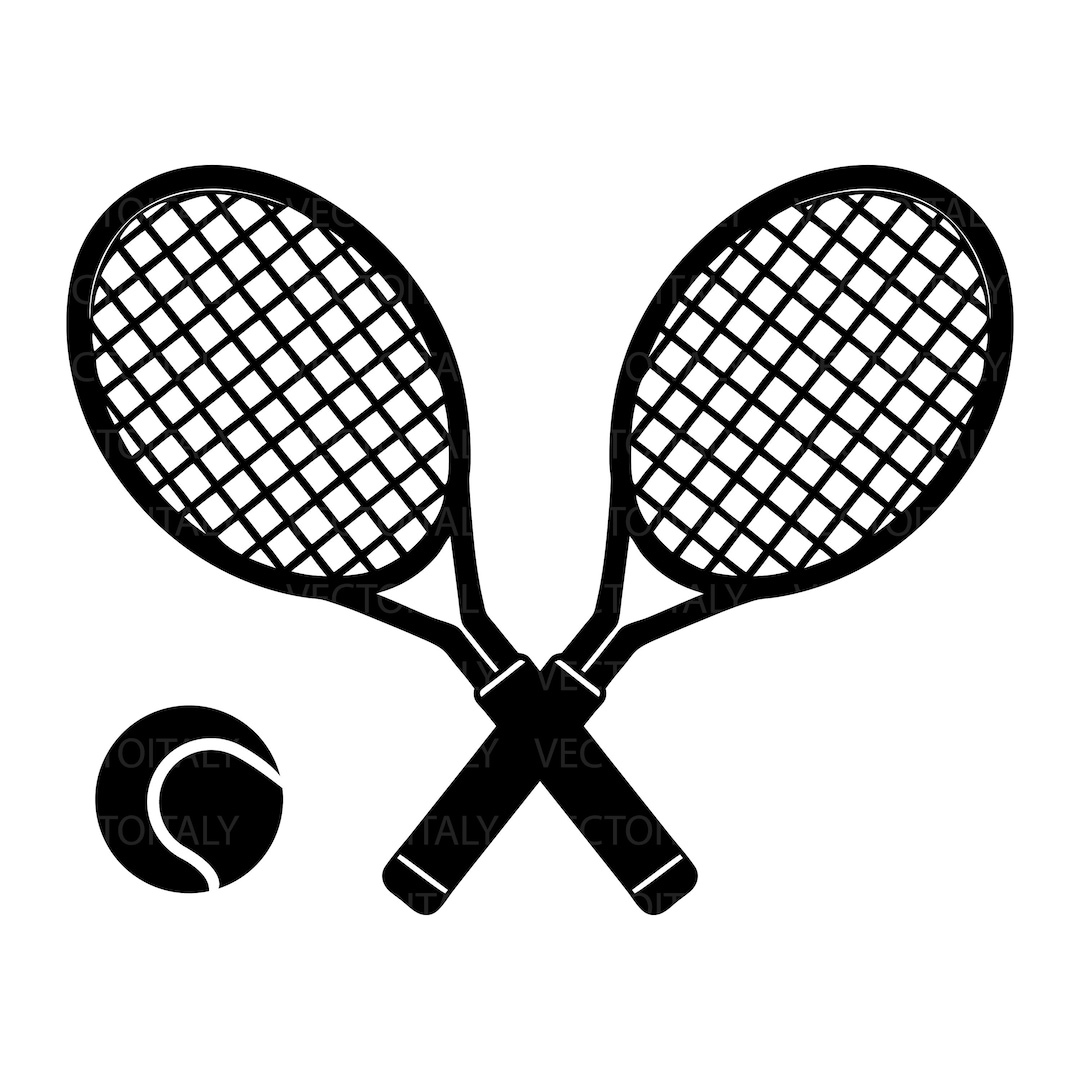 Tennis Racket Svg, Simple Tennis Racket Vector Files, Tennis Game Svg ...