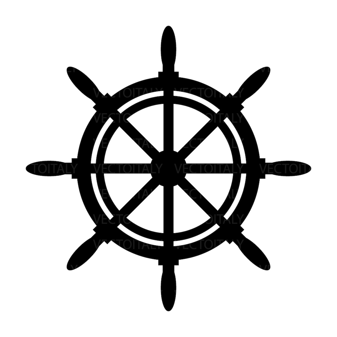 Ship Wheel Illustration in Vector and Available in SVG, PDF, Eps, Png ...