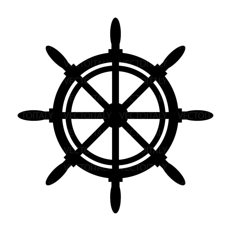 Ship Wheel Illustration in Vector and Available in SVG, PDF, Eps, Png ...