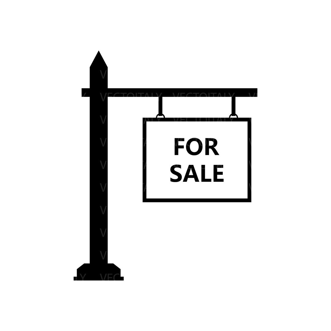 For Sale Sign SVG Files, Real Estate Vector Files, for Sale Sign Clip ...