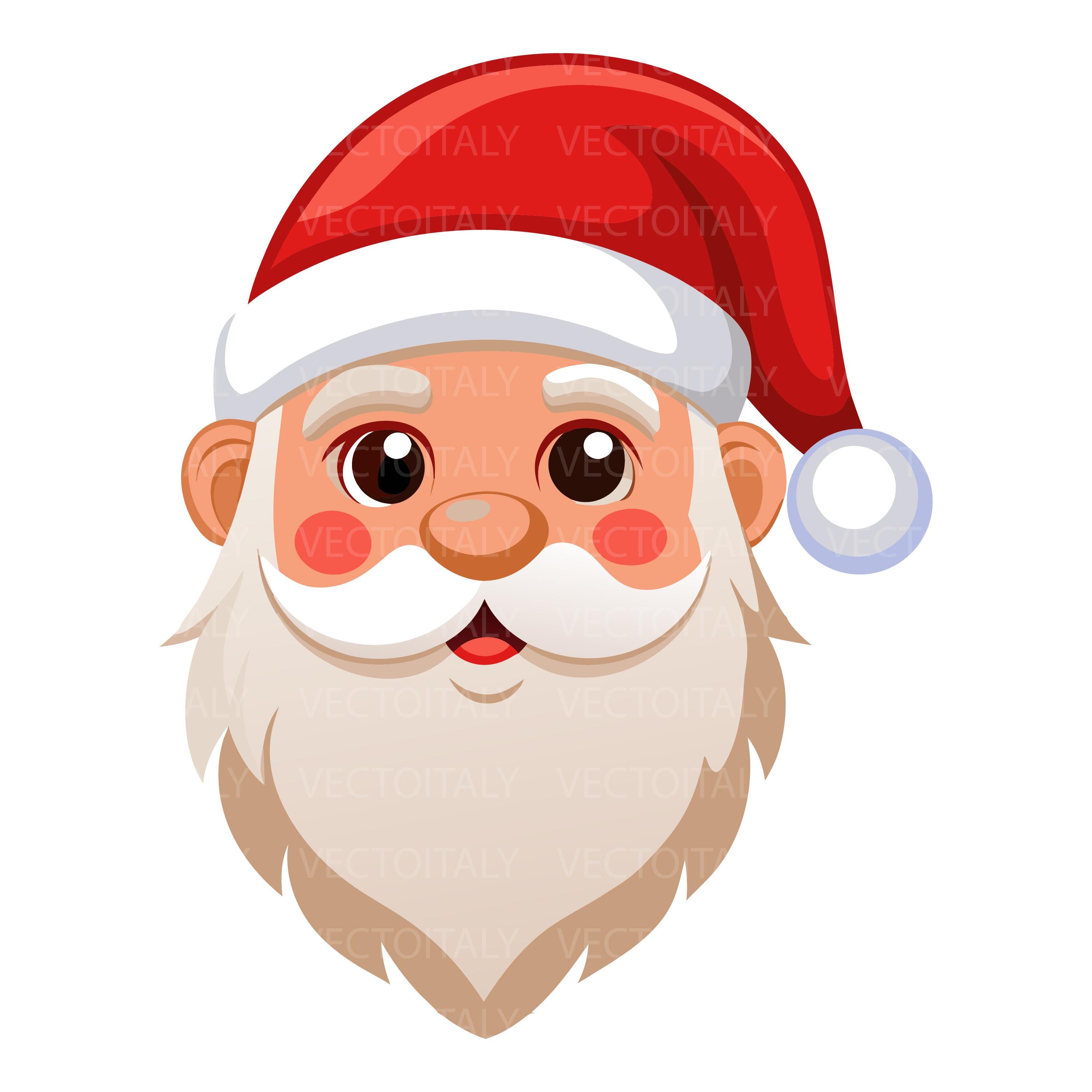 Santa Svg, Santa Head Svg, Christmas Svg, Santa Svg File, Santa Svg Cut ...