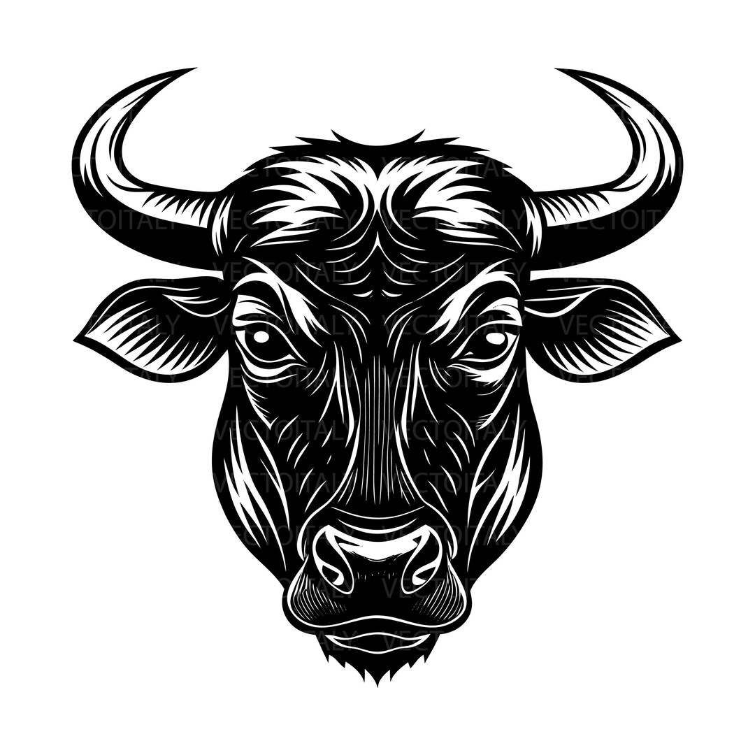 Bull Head SVG, Bull SVG, Bull PNG, Bull Clipart, Raging Bull Cut File ...