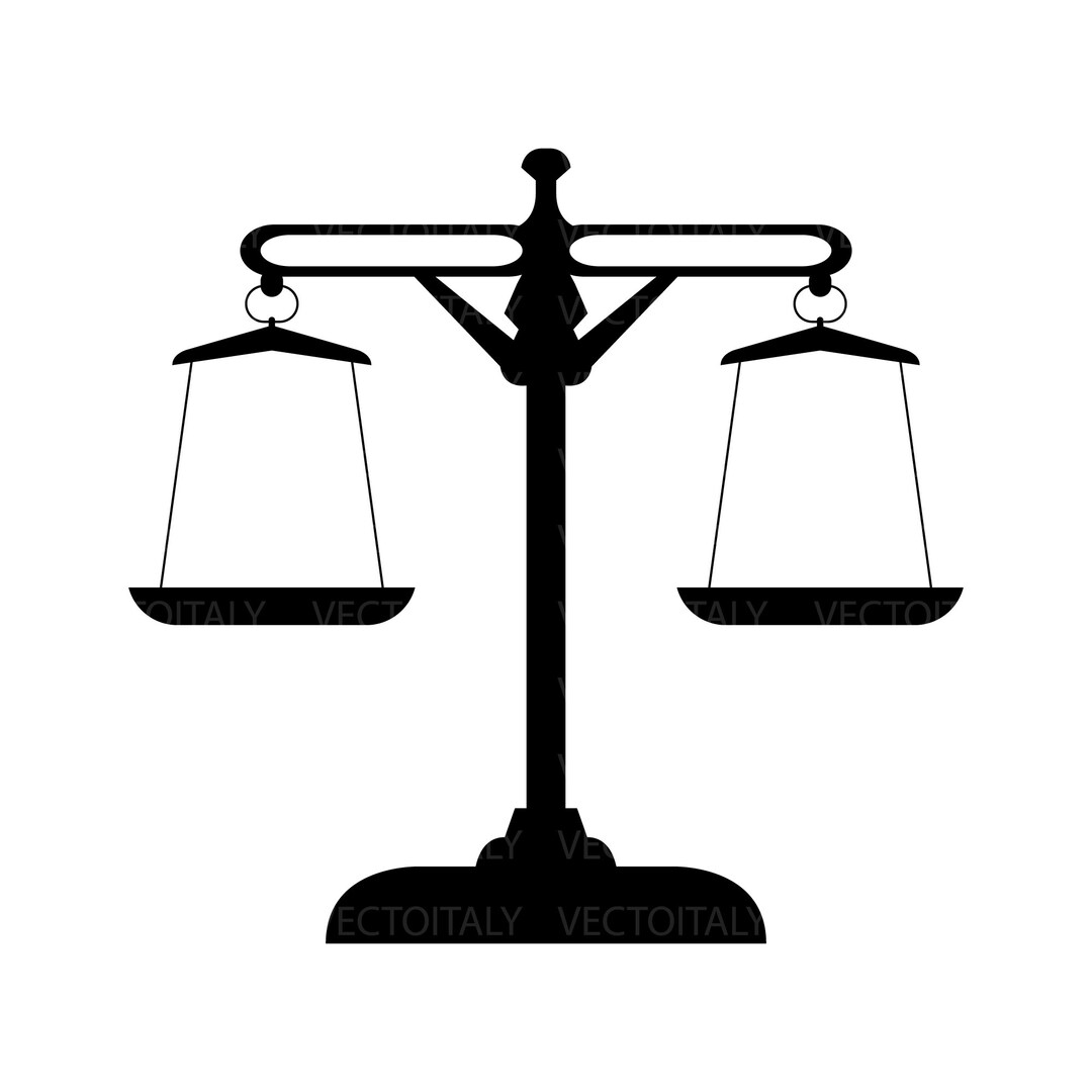Scale Svg Weight Scale Svg Silhouette Cutting File Justice Clipart Svg ...