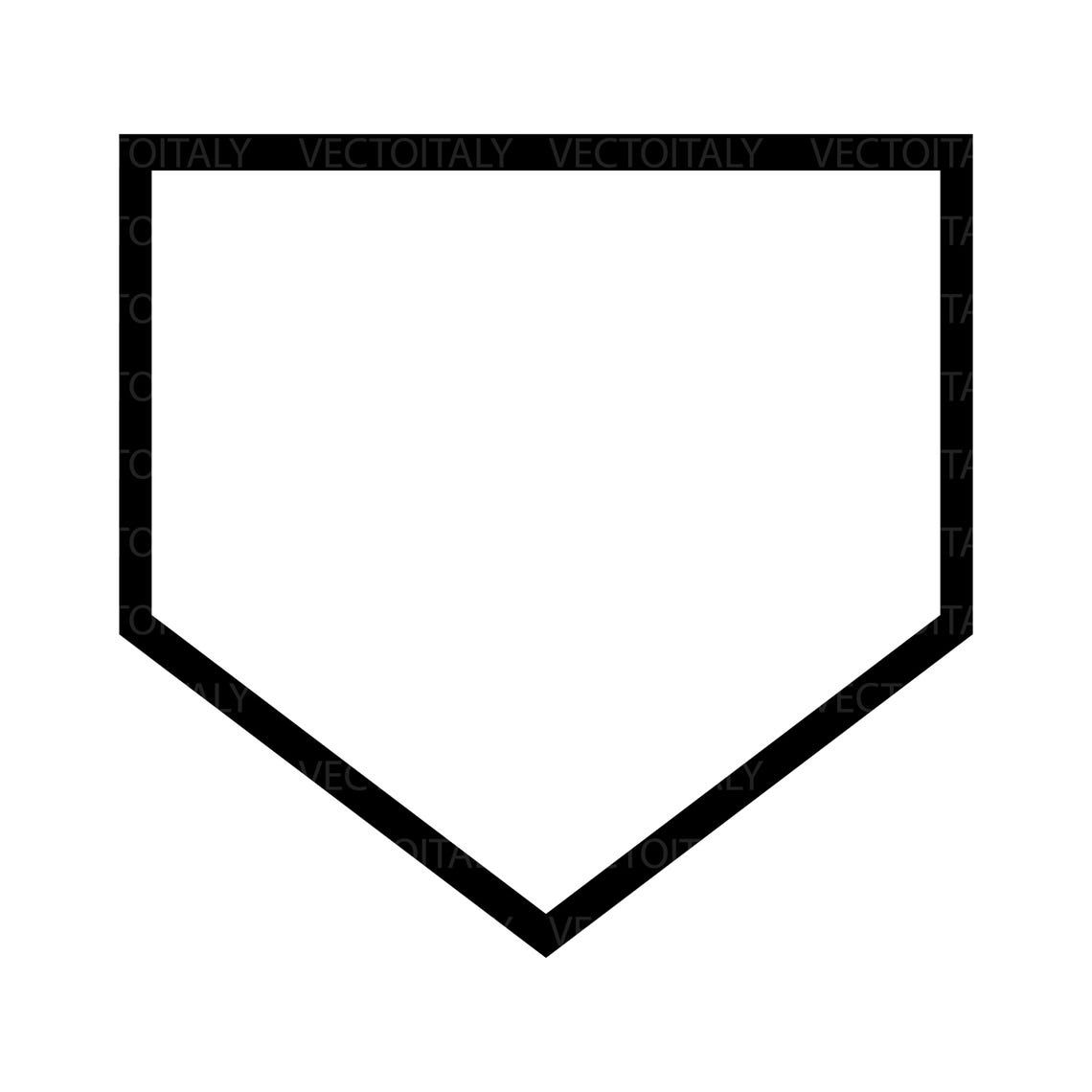 Baseball Home Plate SVG Files, Home Plate Monogram SVG Cut Files, Home ...