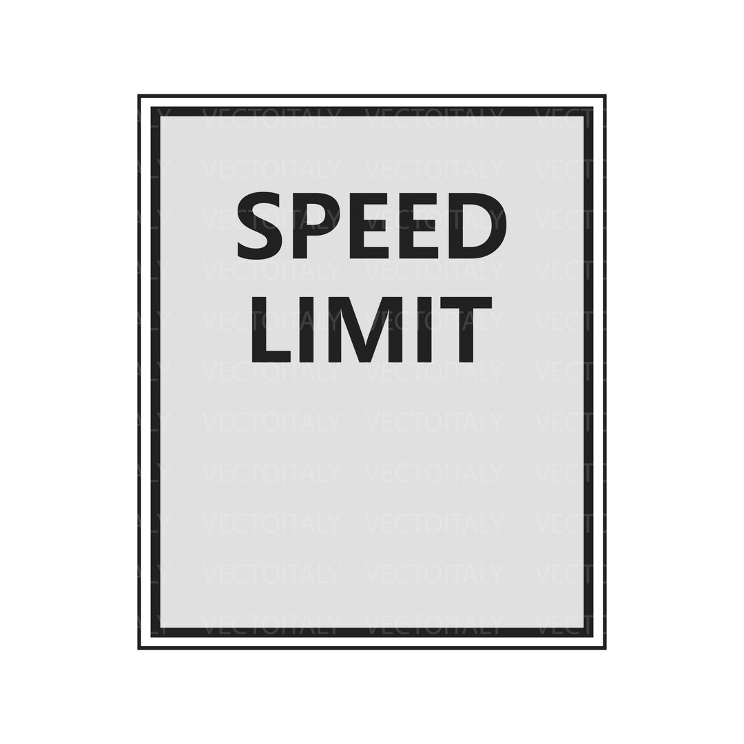 Blank MPH Speed Limit Sign Svg, Silhouette Shadow SVG Cut File Svg, Png ...