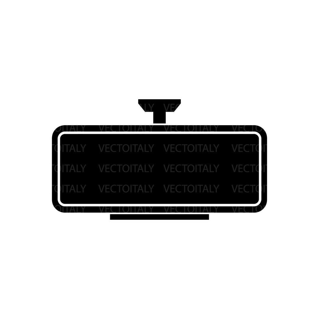 Car Rear View Mirror Svg, Mirror Clipart, Mirror Svg, Car Silhouette ...