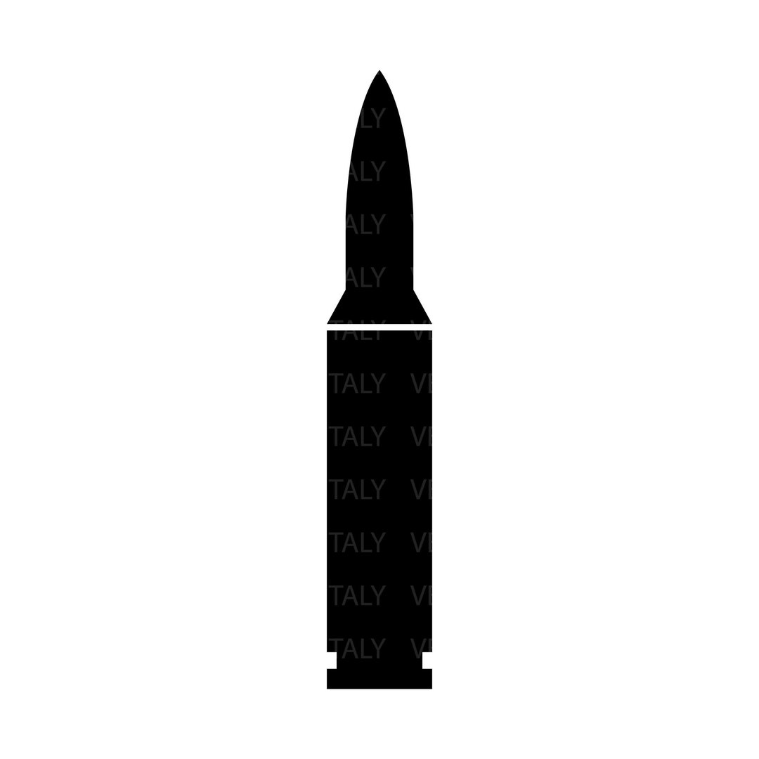 Rifle Bullet SVG Files, Gun Bullets Cut Files, Hunting SVG Vector Files ...