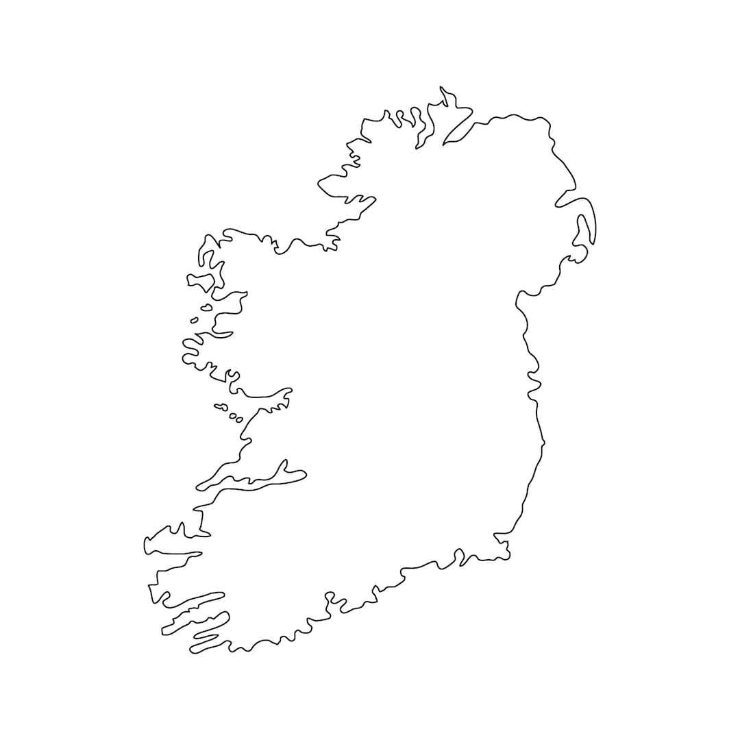 Ireland SVG, Ireland Cut Files, Ireland Outline SVG, Ireland Silhouette ...