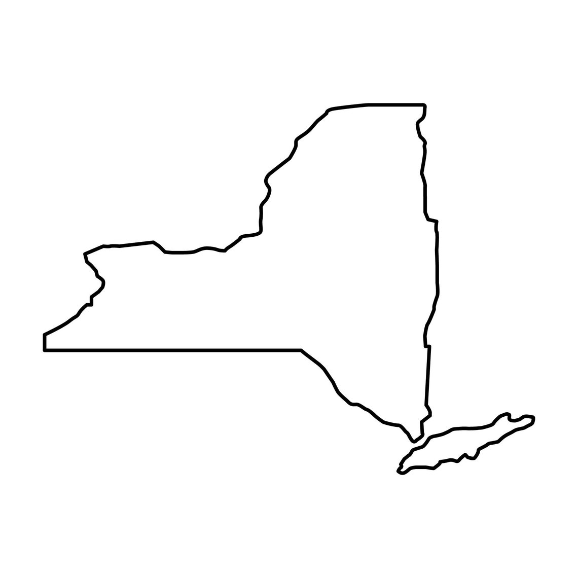 New York Outline SVG Files, New York Cut Files, United States of ...