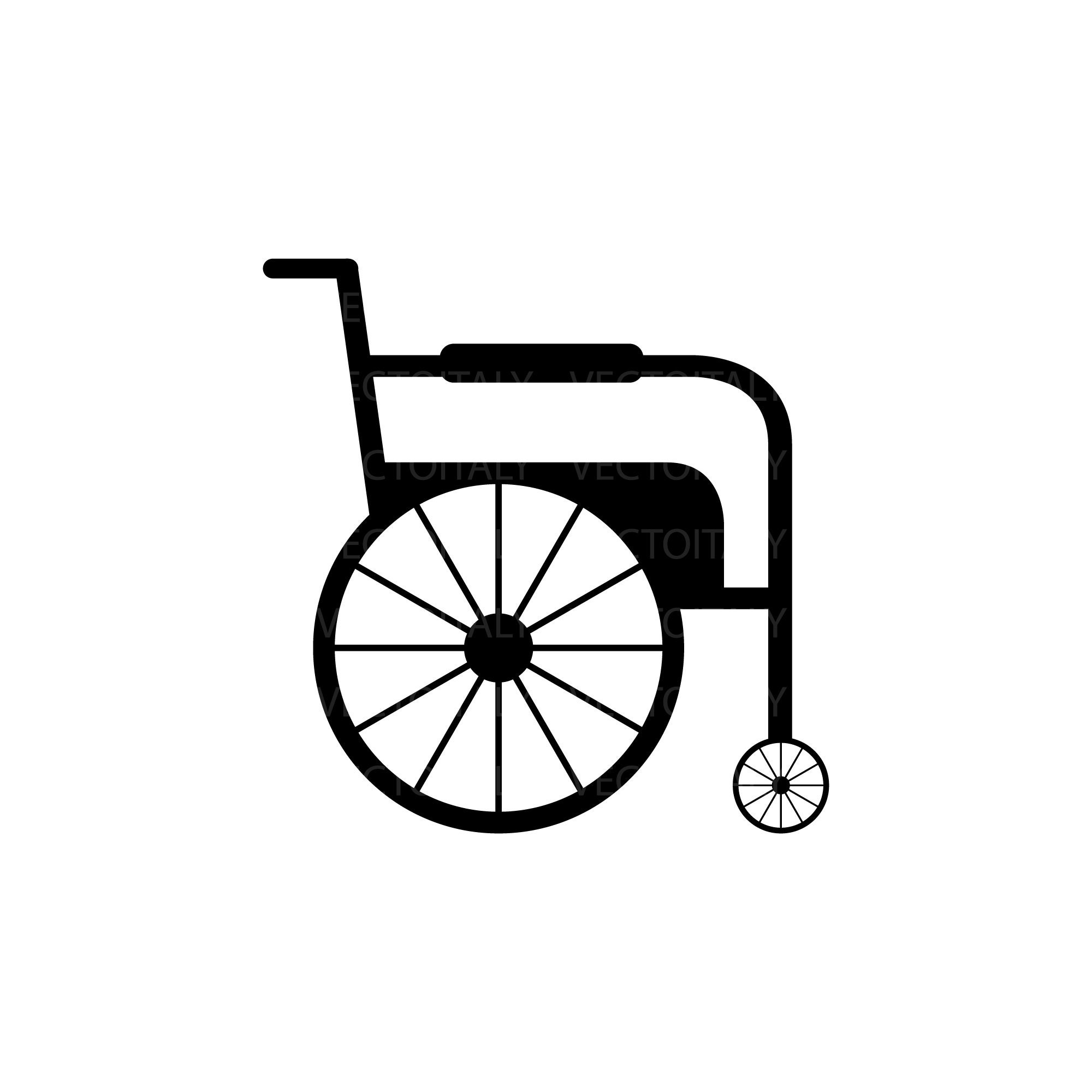 Wheelchair Vector Image SVG Files Digital Cutting Files Ai, Eps, PNG ...