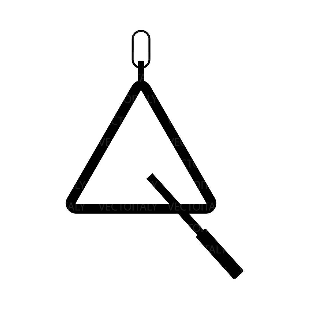 Triangle SVG, Svg Files for Cricut, Rhythm Clipart, Percussion ...