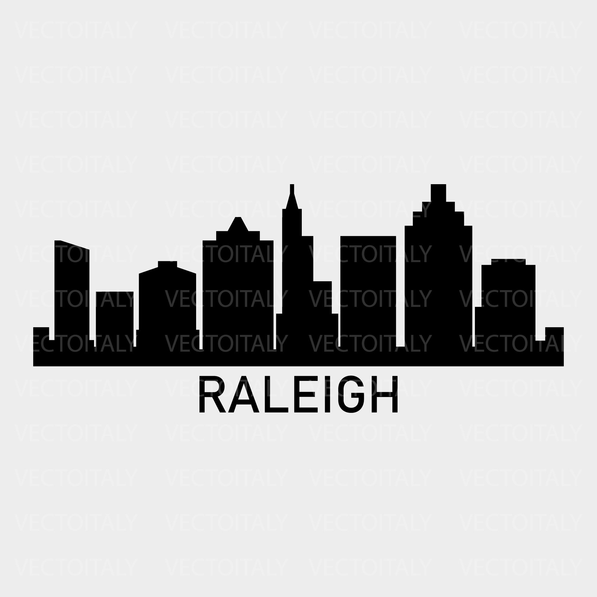 Raleigh Skyline Vector