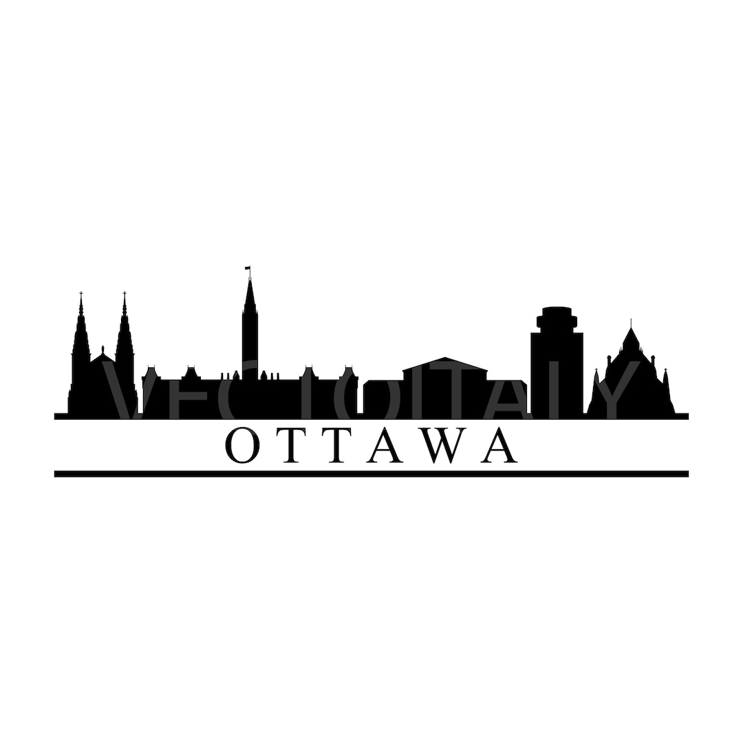 Skyline Ottawa Illustrated in Vector and Available in SVG, PDF, Eps ...