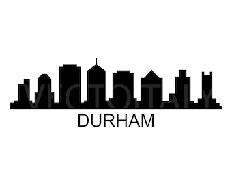 Durham Skyline Vector - Etsy