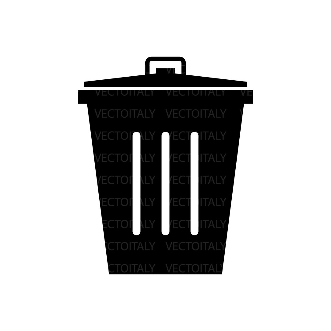 Papelera SVG, Basura Clip Art Cut File Silhouette pdf eps png jpg ...