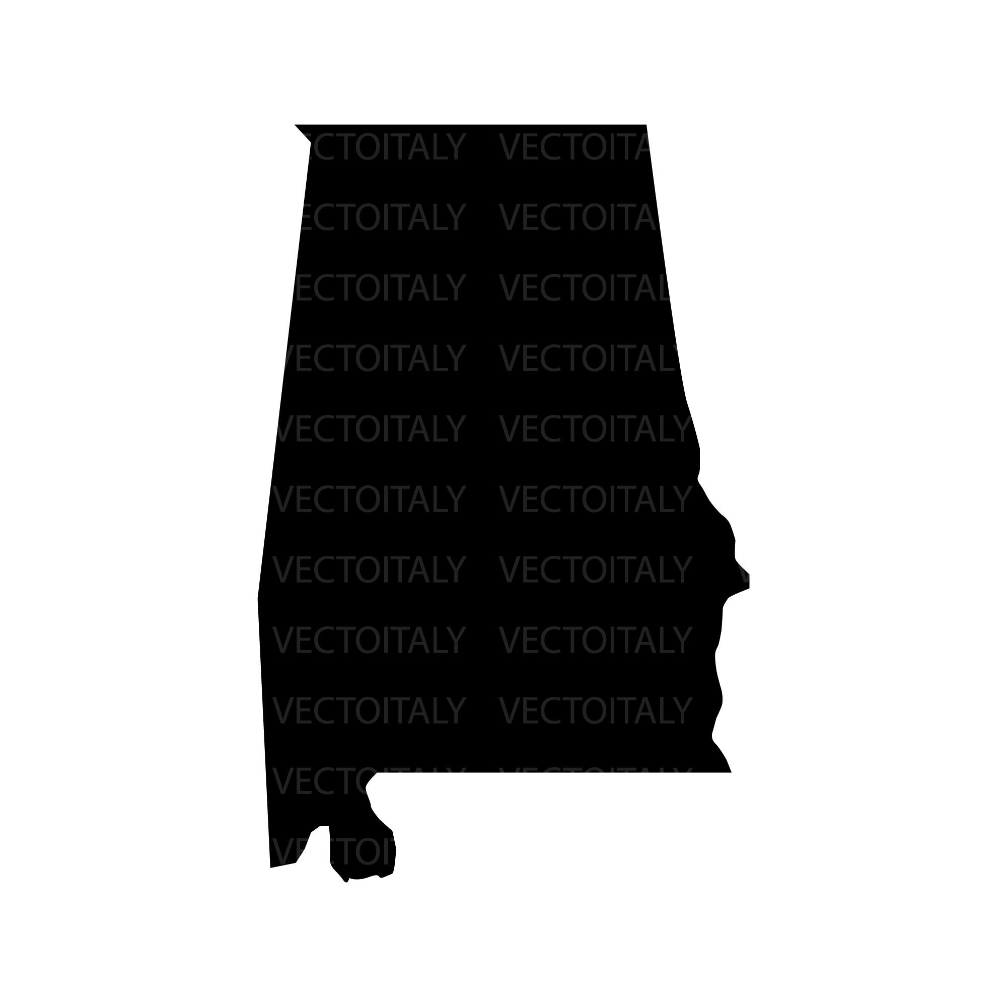 Alabama SVG Files, Alabama Cut Files, United States of America Vector ...