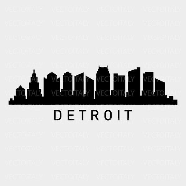 Detroit Skyline Svg - Etsy