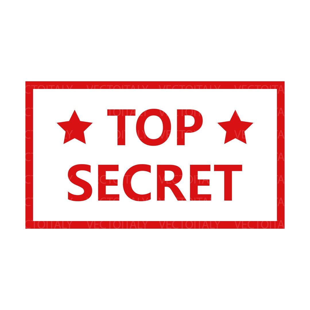 Top Secret Stamp SVG, Top Secret Sign Svg, Top Secret Svg, Top Secret ...