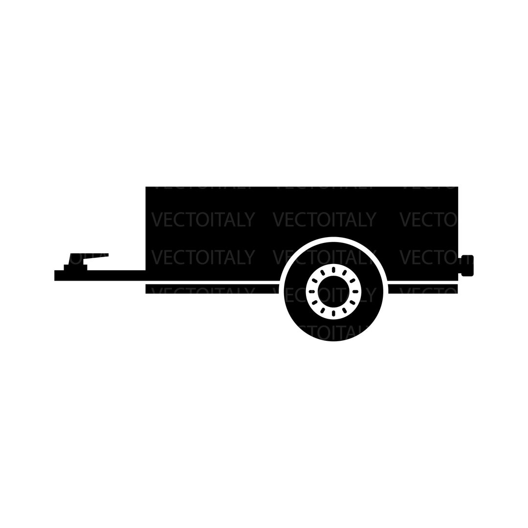 Hauling Trailer Vector Images SVG Files Digital Cutting Files Ai, Eps ...