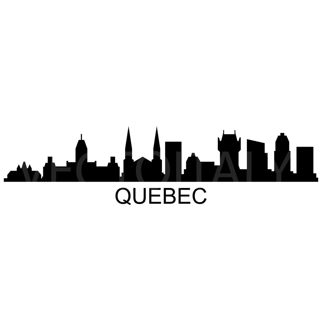 Skyline Quebec Illustrated in Vector and Available in SVG, PDF, Eps ...