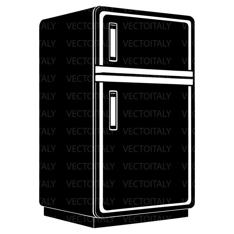 Refrigerator SVG, Kitchen Svg, Refrigerator Clipart, Refrigerator Files ...