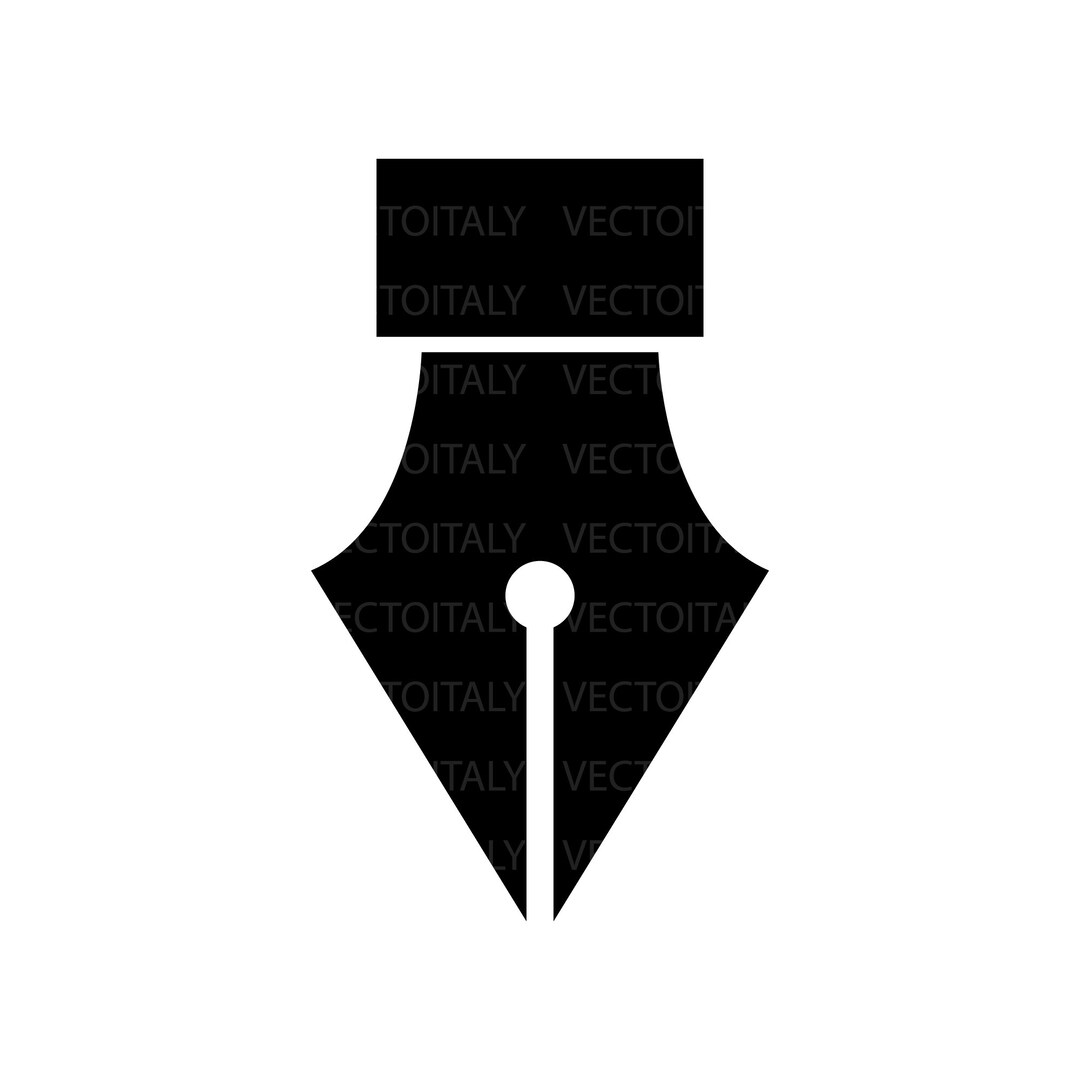 Fountain Pen SVG, Ink Pen PNG, Pen Clipart, Pen Vector, Pen Stencil ...