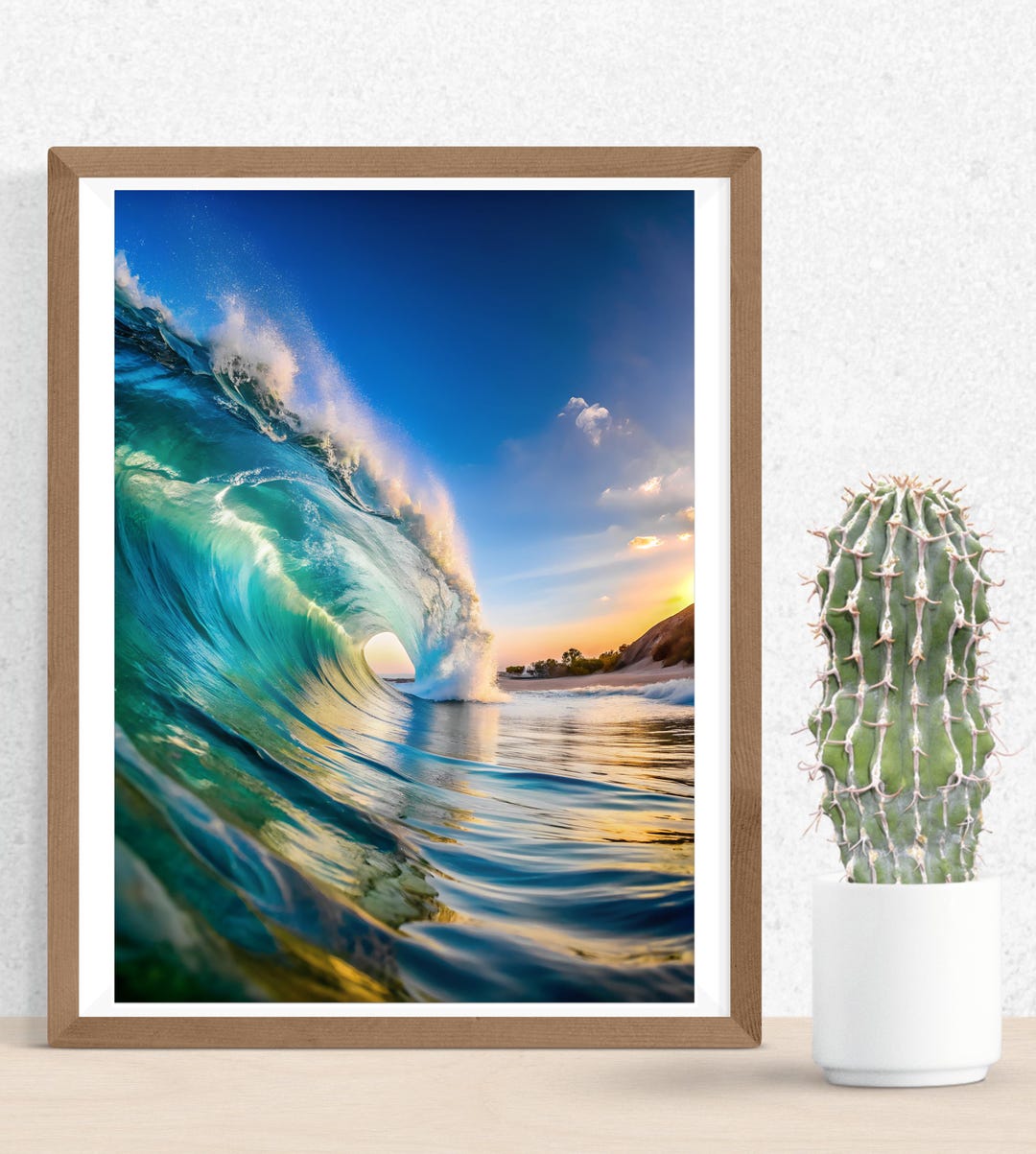Ocean Wave Print Digital Download - Coastal Art - Etsy