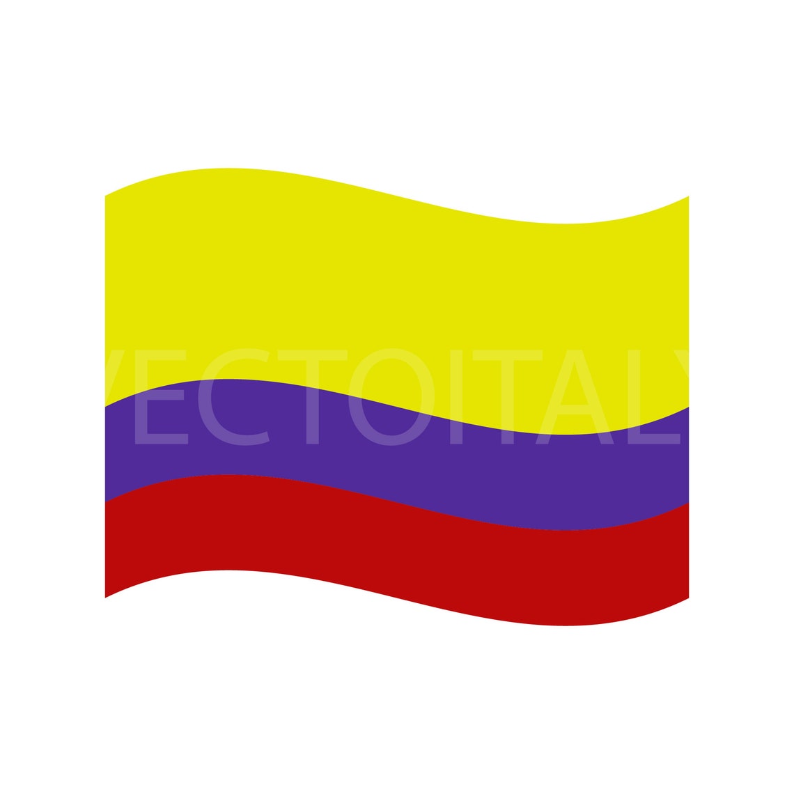 Colombian Flag Illustrated in Vector and Available in SVG - Etsy